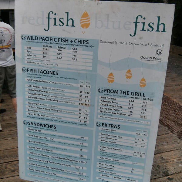 Red Fish Blue Fish - Downtown Victoria - 84 tips