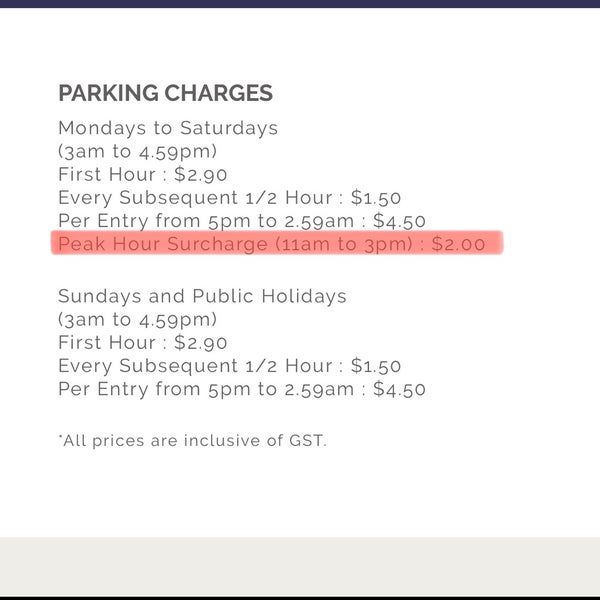 The Paragon Car Park - Orchard Road - 1 tip