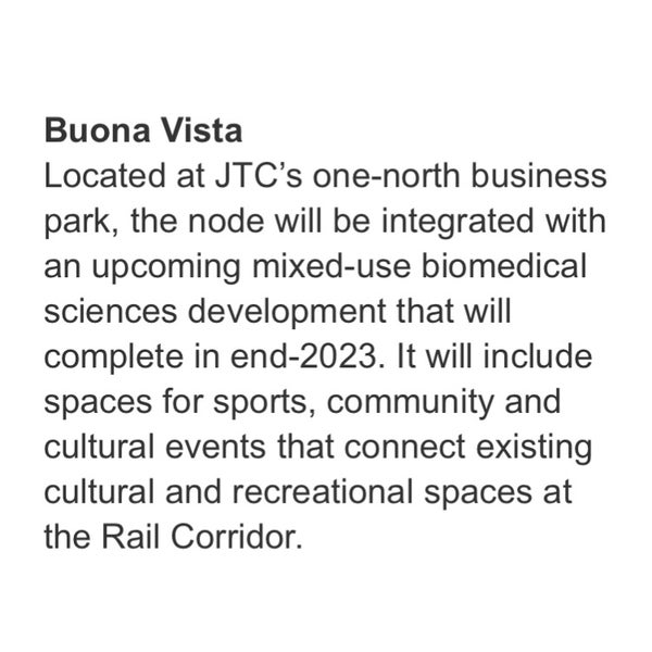 Buona Vista Node | The Rail Corridor