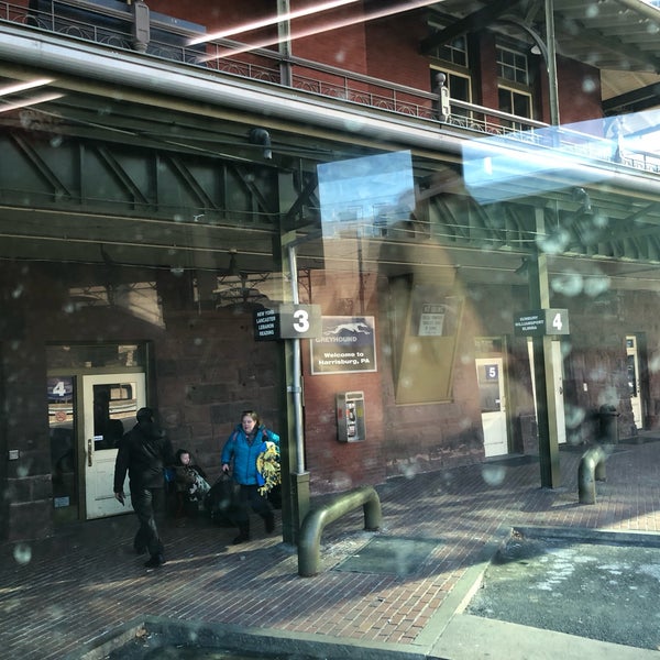 Greyhound Station - Bus Line in Downtown Harrisburg