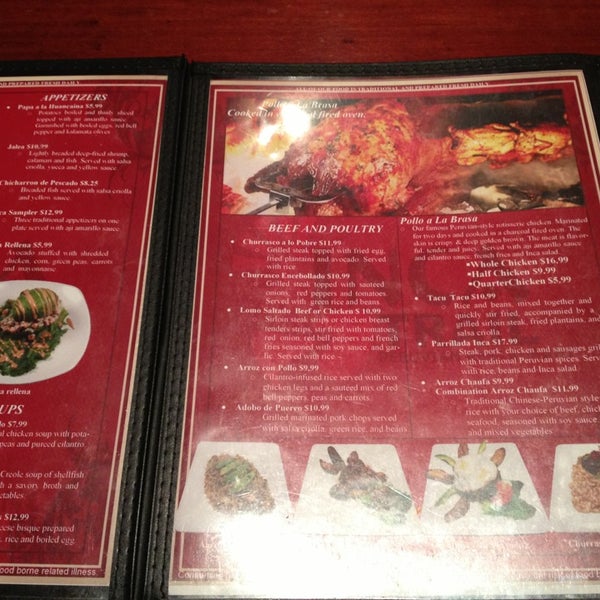 Inca Trail Peruvian Restaurant - 7 tips from 213 visitors