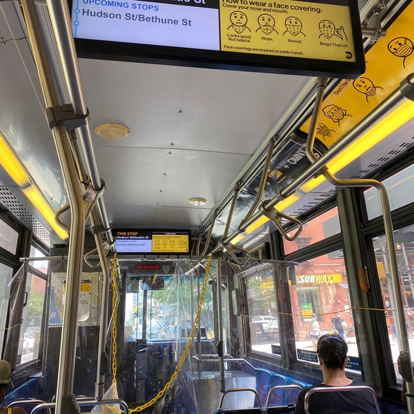 MTA Bus - W 57 St & 10 Av (M11/M12/M31/M57/X12/X14/X30/X42) - Bus Stop ...