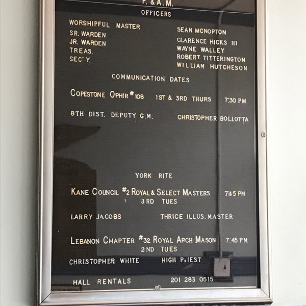 Photos at Copestone Ophir Masonic Lodge No. 108 - Lounge in Kearny