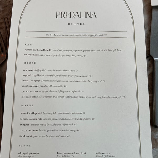 Predalina - Mediterranean Restaurant in Downtown Tampa