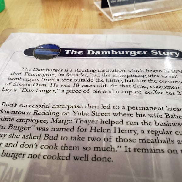 Damburger - Downtown Redding - 10 tips