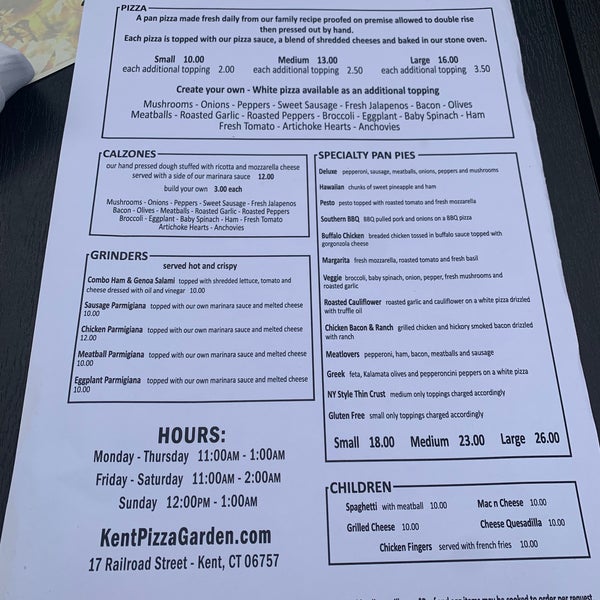 Kent Pizza Garden - 17 Railroad Square