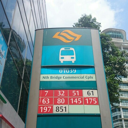 Bus Stop 01039 (Bugis Cube) - Downtown Core - N Bridge Rd.
