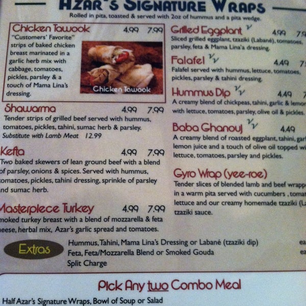 Azar's (Now Closed) - Mediterranean Restaurant in West 21st Street