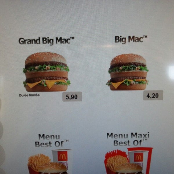 Menu Maxi Best Of Big Mac