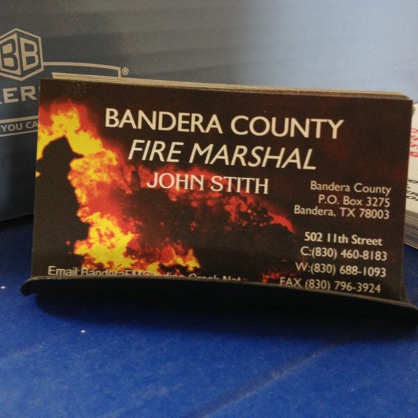 Bandera Fire Marshall - 2 visitors