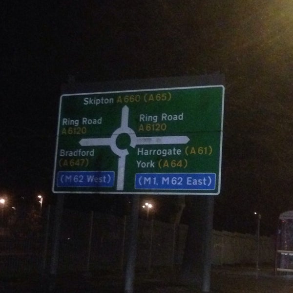 Lawnswood Roundabout - Travel and Transportation in Leeds