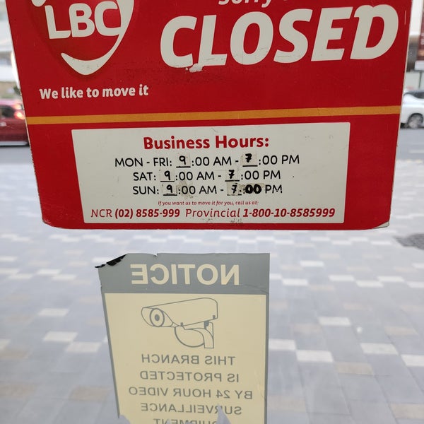 LBC - Barangay 76 - SM MOA south wing at Marina Way