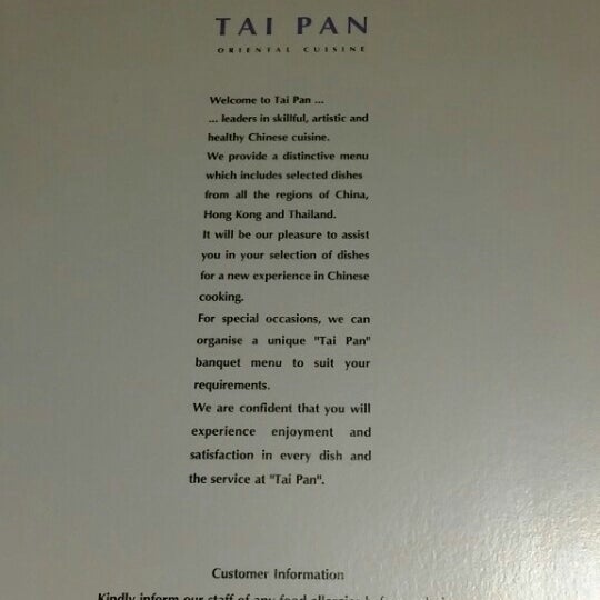 Tai Pan - Chinese Restaurant