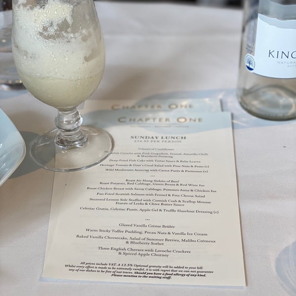 Chapter One - Molecular Gastronomy Restaurant in Lockbottom