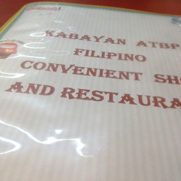 Kabayan Atbp. Filipino Convenient Shop and Restaurant (Now Closed ...