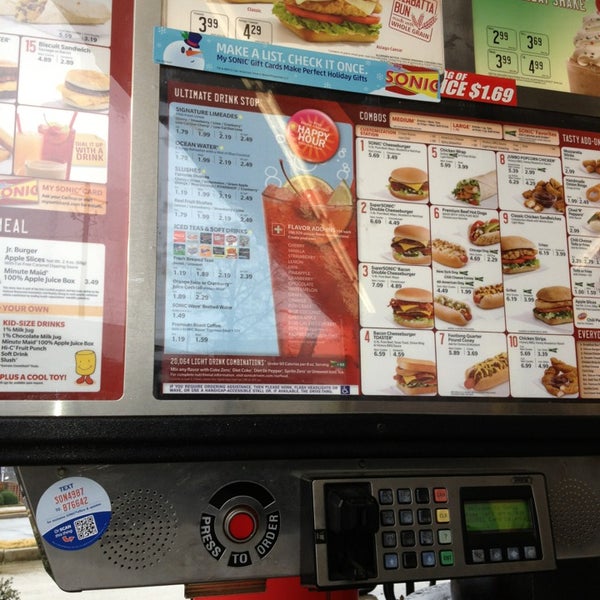SONIC Drive In - 4 tips