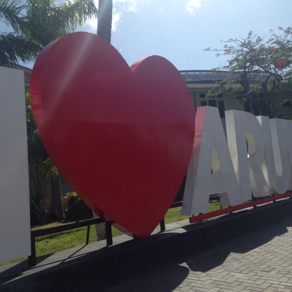 "I Love Aruba" Sign - Street Art
