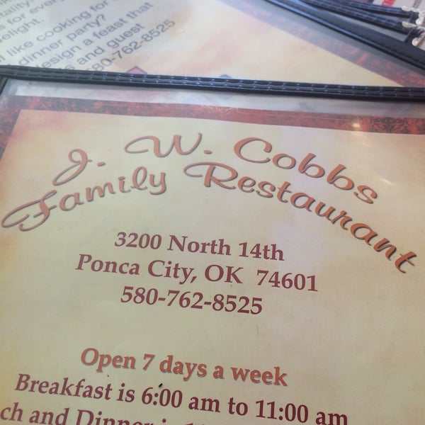 J.W. Cobb - American Restaurant in Ponca City