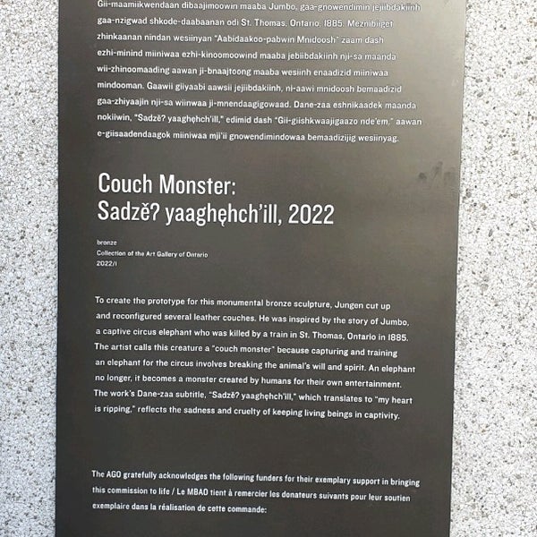 Couch Monster - Public Art in Toronto