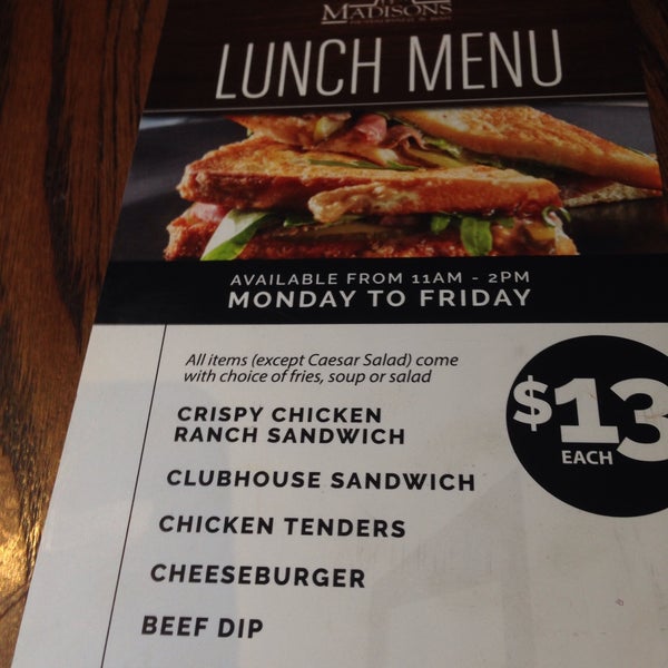 Madison's Restaurant And Bar - Northwest Calgary - Calgary, AB