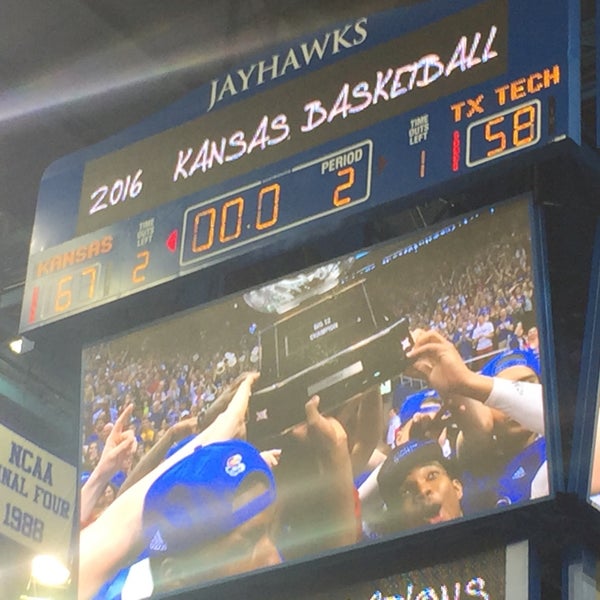 Courtside At Phog Allen - College Basketball Court