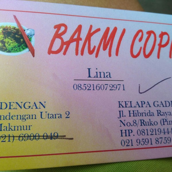 Bakmi chopin - Tambora - Jakarta, Jakarta