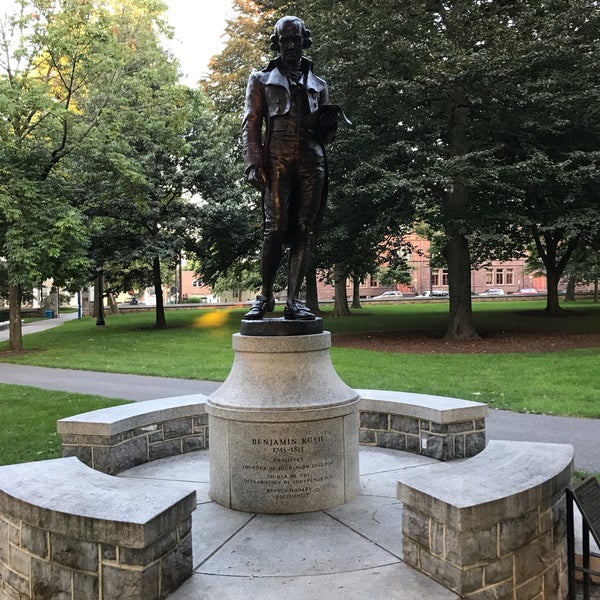 Dr. Benjamin Rush Memorial Statue - Sculpture Garden in Carlisle