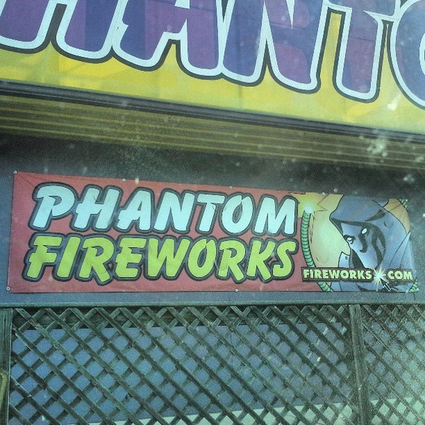 Phantom Fireworks Logo Sign