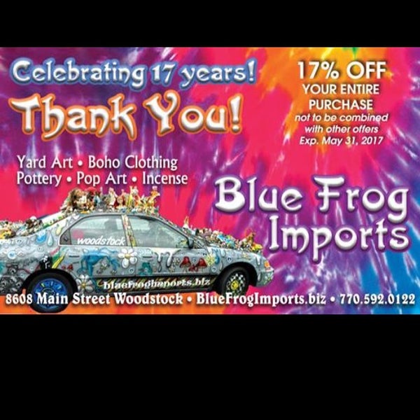 Blue Frog Imports - Arts & Crafts Store in Woodstock