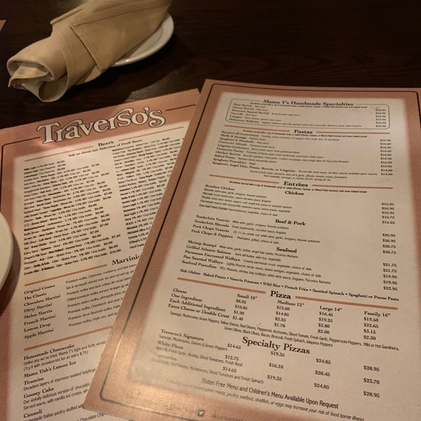 Traverso's Restaurant - 2523 Plainfield Naperville Rd