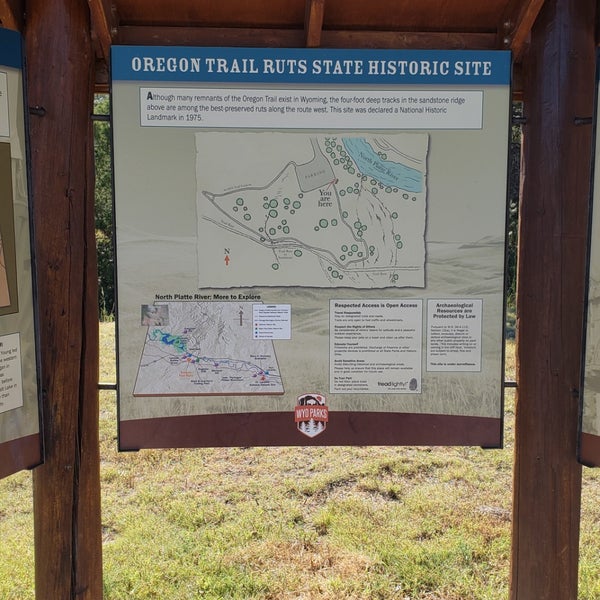 Oregon Trail Ruts - Scenic Lookout in Guernsey
