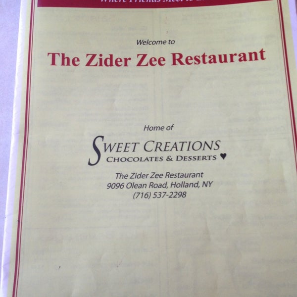 Zider Zee Restaurant - 9096 Olean Rd