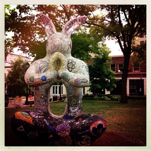 Earth Rabbit Sculpture - Outdoor Sculpture in Grand Center