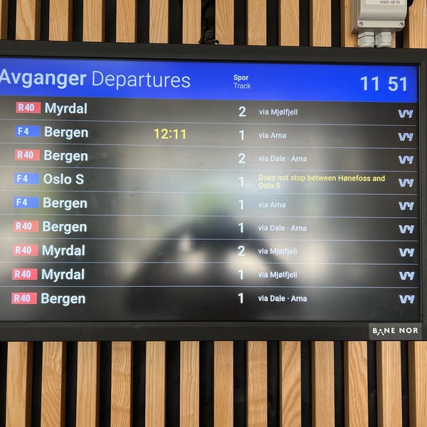 Voss stasjon - Rail Station