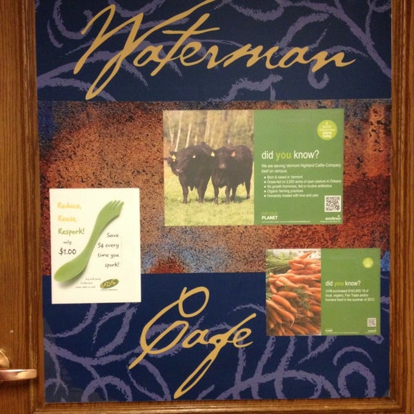 UVM Waterman Cafe - 89 Main Street