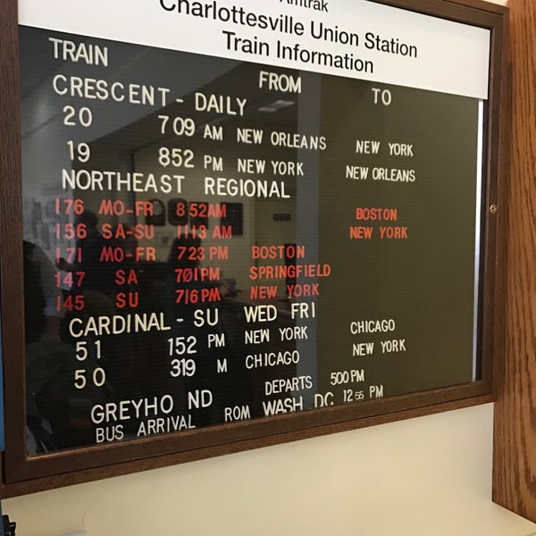 Photos at Amtrak Station - Charlottesville (CVS) - Charlottesville, VA