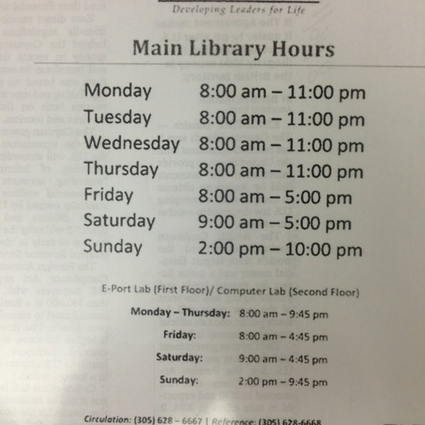 St. Thomas University Library - St. Thomas - Miami Gardens, FL