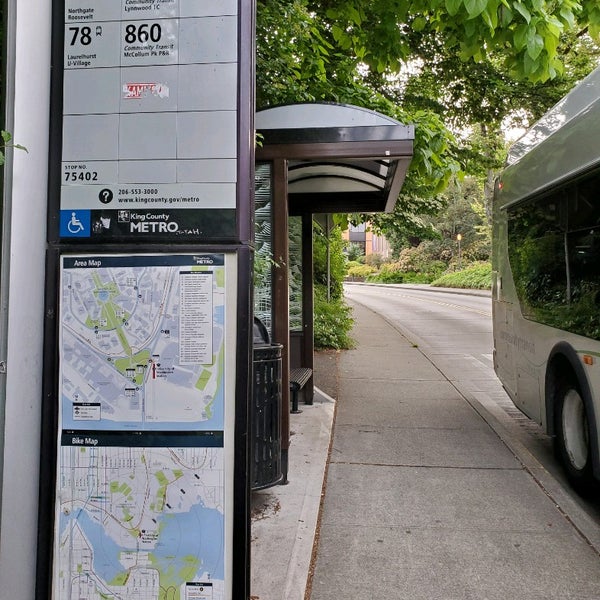 Metro Bus Stop #75402 - University District - Stevens Way