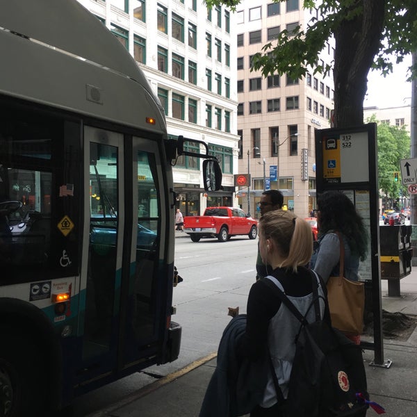 Metro Bus Stop #690 - Seattle Central Business District - Seattle, WA