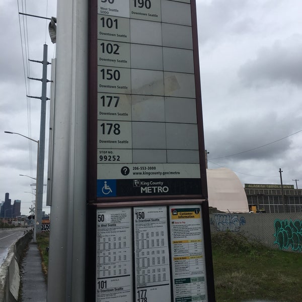 Metro bus stop# 99253 - Bus Station in Seattle