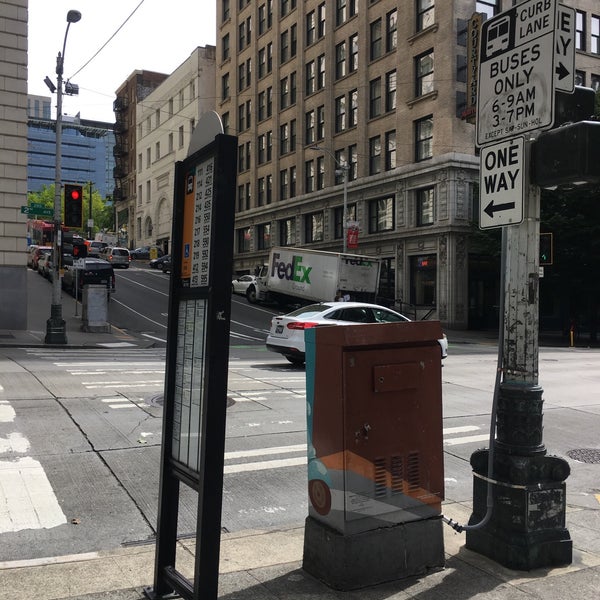 Metro Bus Stop #360 - Seattle Central Business District - Seattle, WA