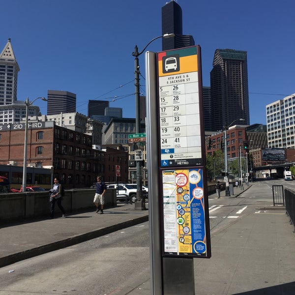 4th & Jackson Metro Bus Stop - International District - Seattle, WA