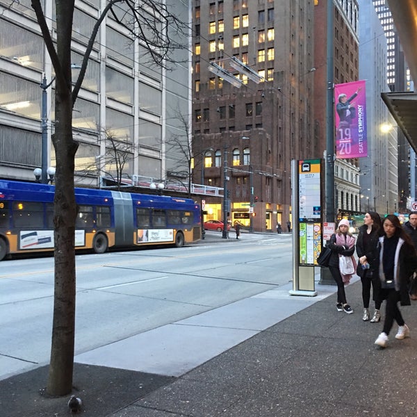 Metro Bus Stop #450 - Seattle Central Business District - Seattle, WA