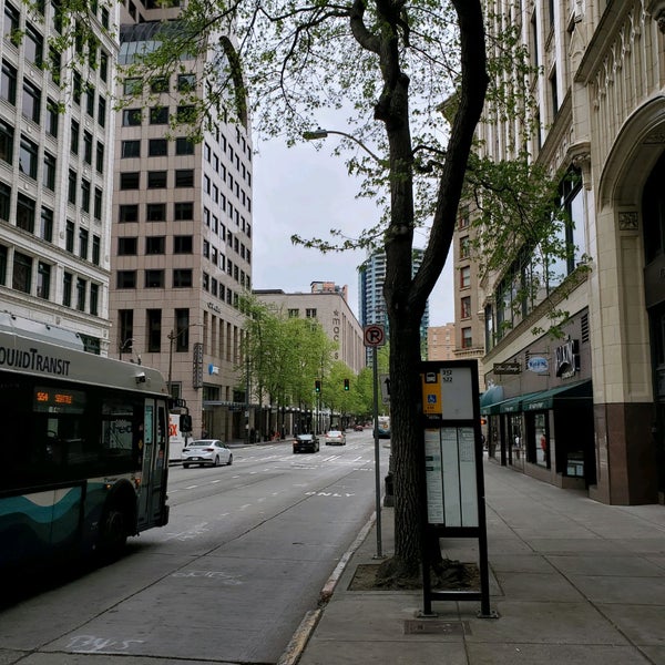 Metro Bus Stop #690 - Seattle Central Business District - Seattle, WA
