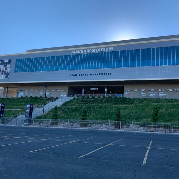 Merlin Olsen Field at Maverik Stadium - College Football Field in Logan