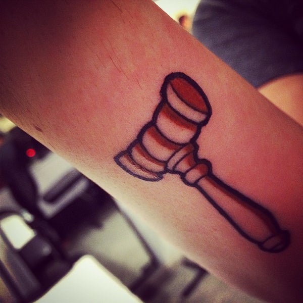 Judge Gavel Tattoo