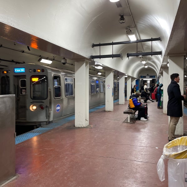 CTA - Clinton - Metro Station in Chicago