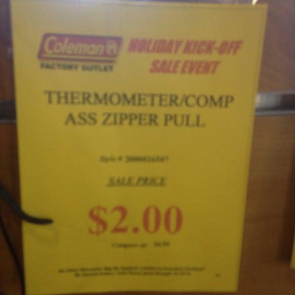 Coleman Factory Outlet - 3 tips from 230 visitors