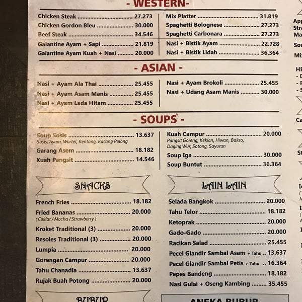 Chanadia Cipta Rasa Indische Rijsttafel - Eastern European Restaurant