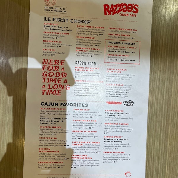 Razzoo's Cajun Cafe - 46 tips